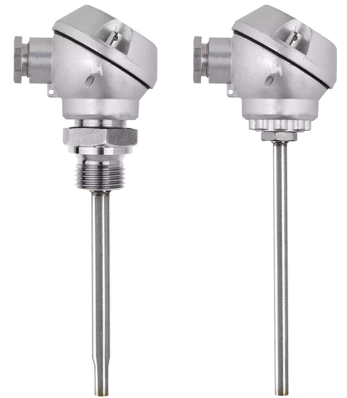 JUMO HEATtemp Screw-in RTD temperature probe for heat meters with ...